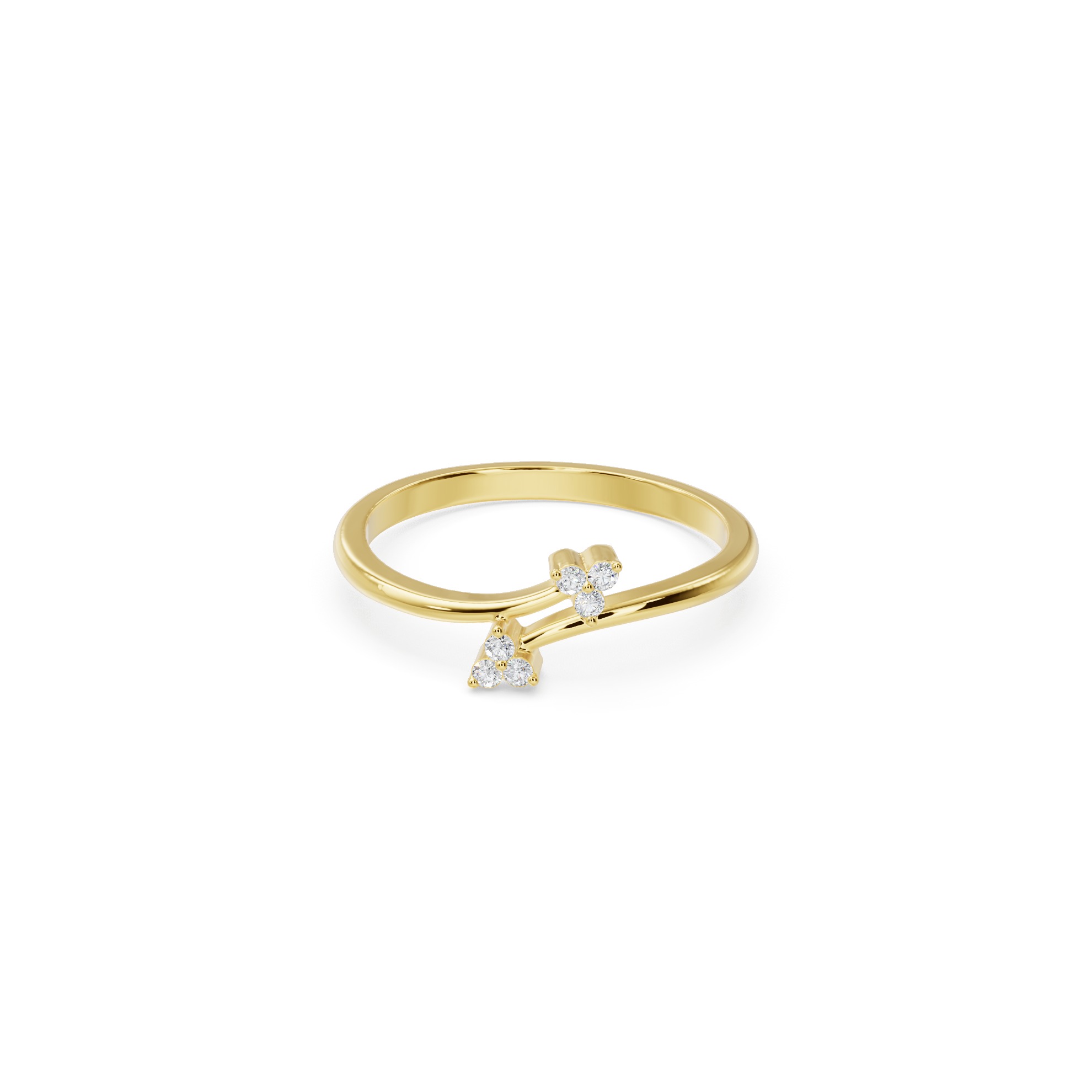 Twinkle Vine Diamond Ring - Anyra Diamonds